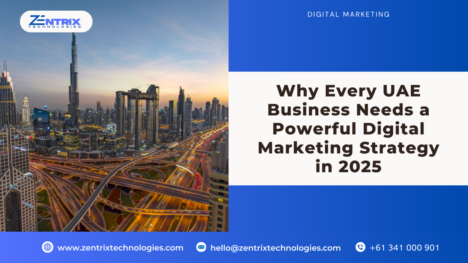 Digital Marketing Strategy UAE 2025 | Zentrix Technologies